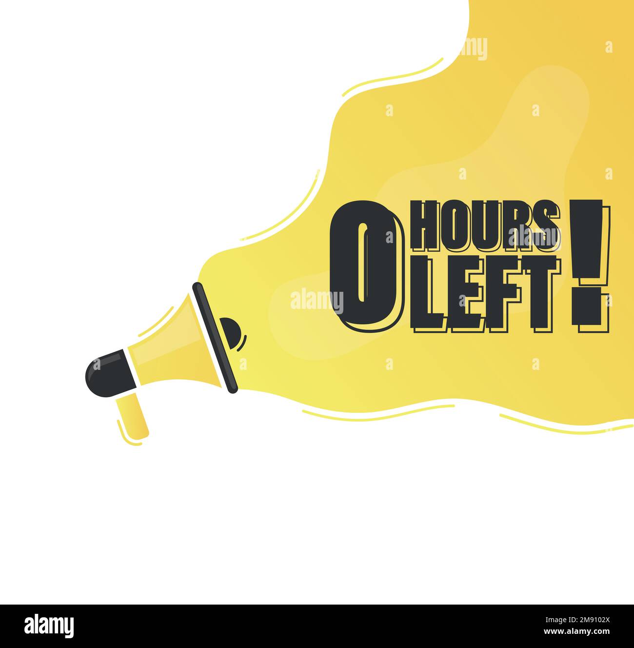 Countdown left 0 hours banner. count time sale Stock Vector Image & Art ...