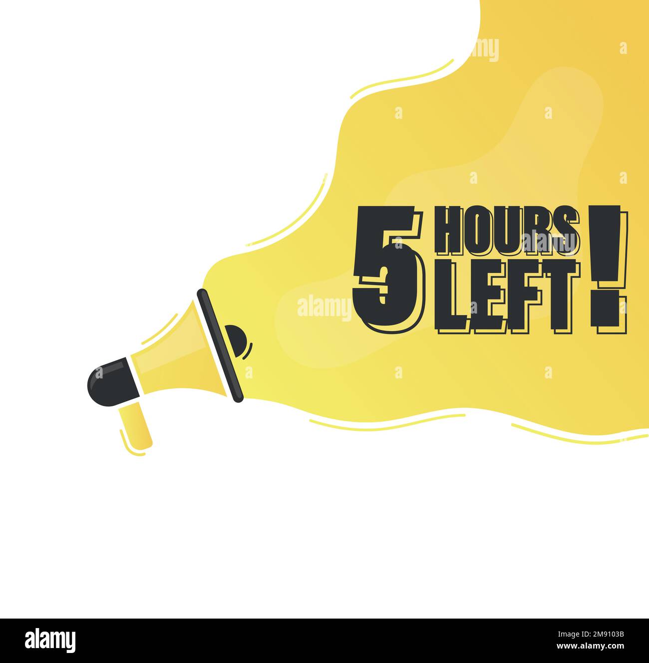Countdown left 5 hours banner. count time sale Stock Vector Image & Art ...