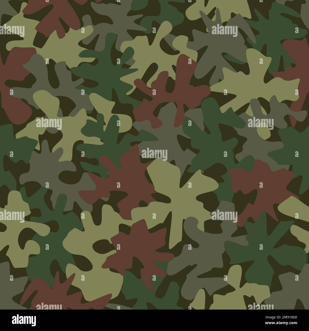 Camouflage seamless pattern background masking camo repeat print Stock ...