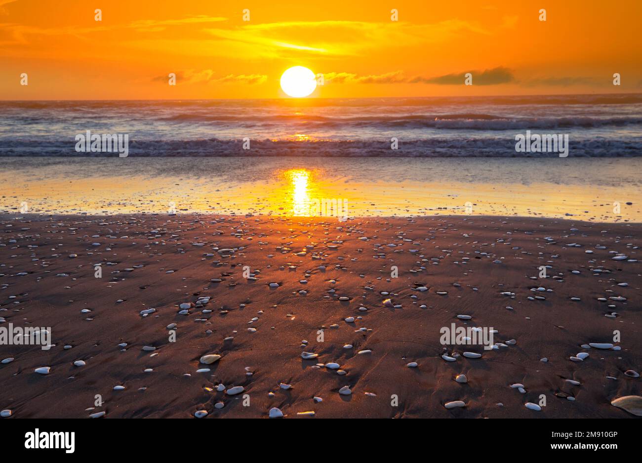 sea sunset for natural background Stock Photo - Alamy