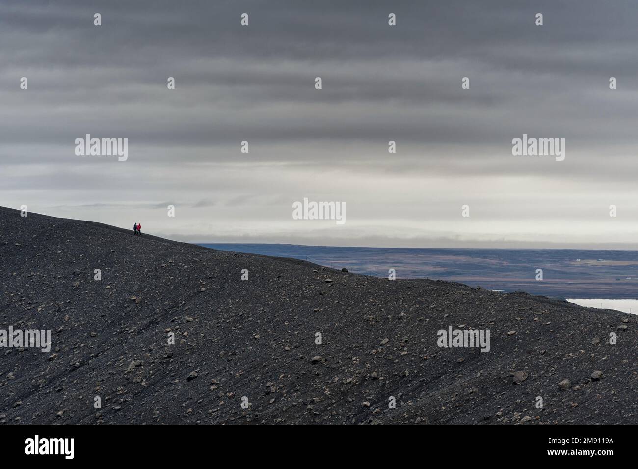 Hverfjall also known as Hverfell Path Way Down The Mountain in Iceland ...