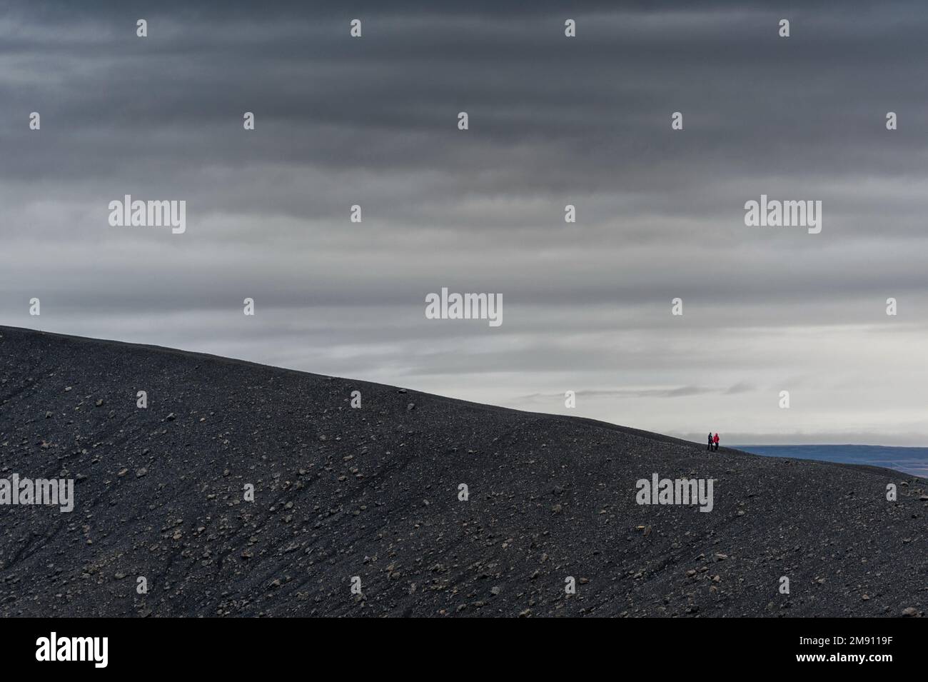 Hverfjall also known as Hverfell Path Way Down The Mountain in Iceland ...