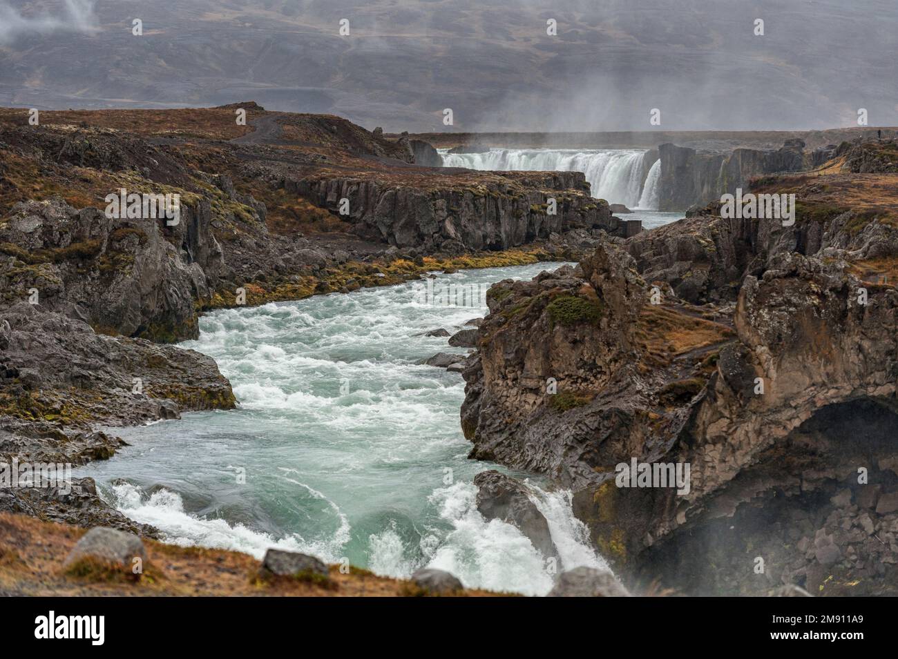 Godafoss Waterfall in Iceland Stock Photo - Alamy