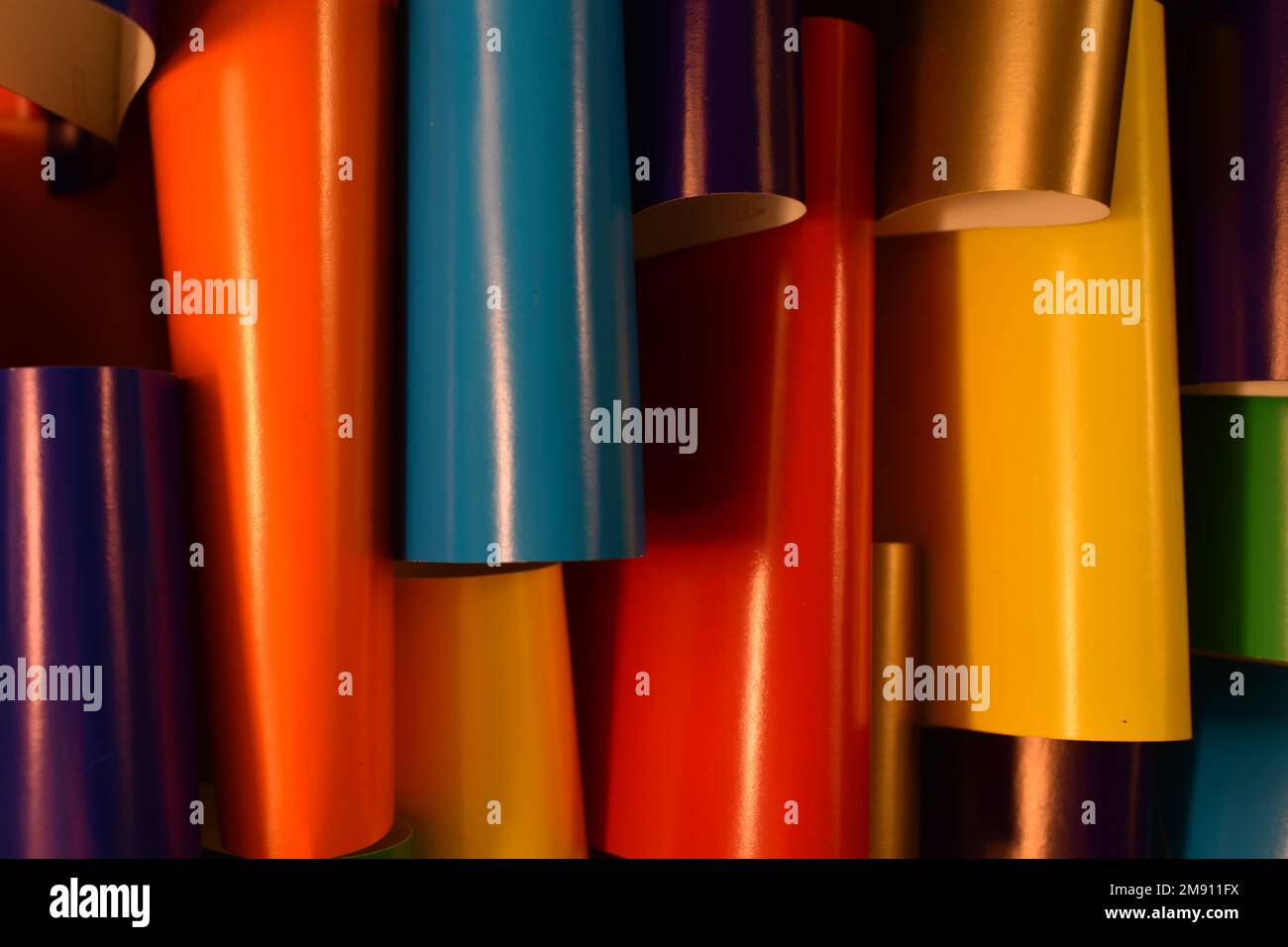 Colorful details made from paper as a background Stock Photo - Alamy