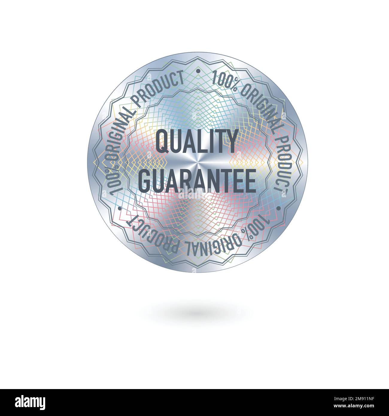 Circle quality holographic label Stock Vector Image & Art - Alamy