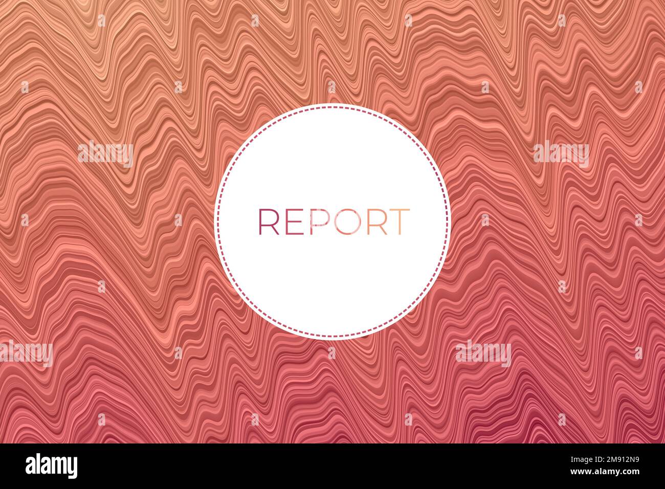 Artistic banner design. Abstract digital art in orange and pink colors ...