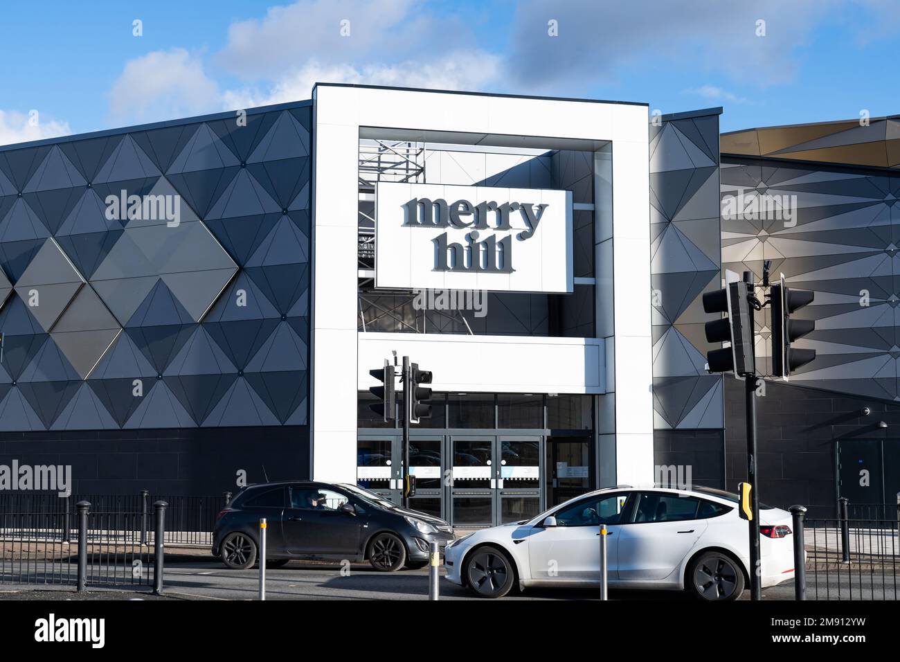 Exterior Signage of the Merry Hill Shopping Centre Mall in Brierley ...