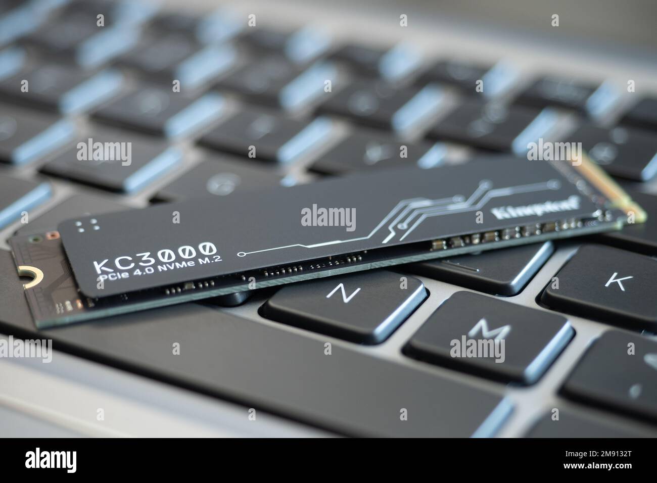 Galati, Romania - December 29, 2022: Presenting the new Kingston KC3000 ...