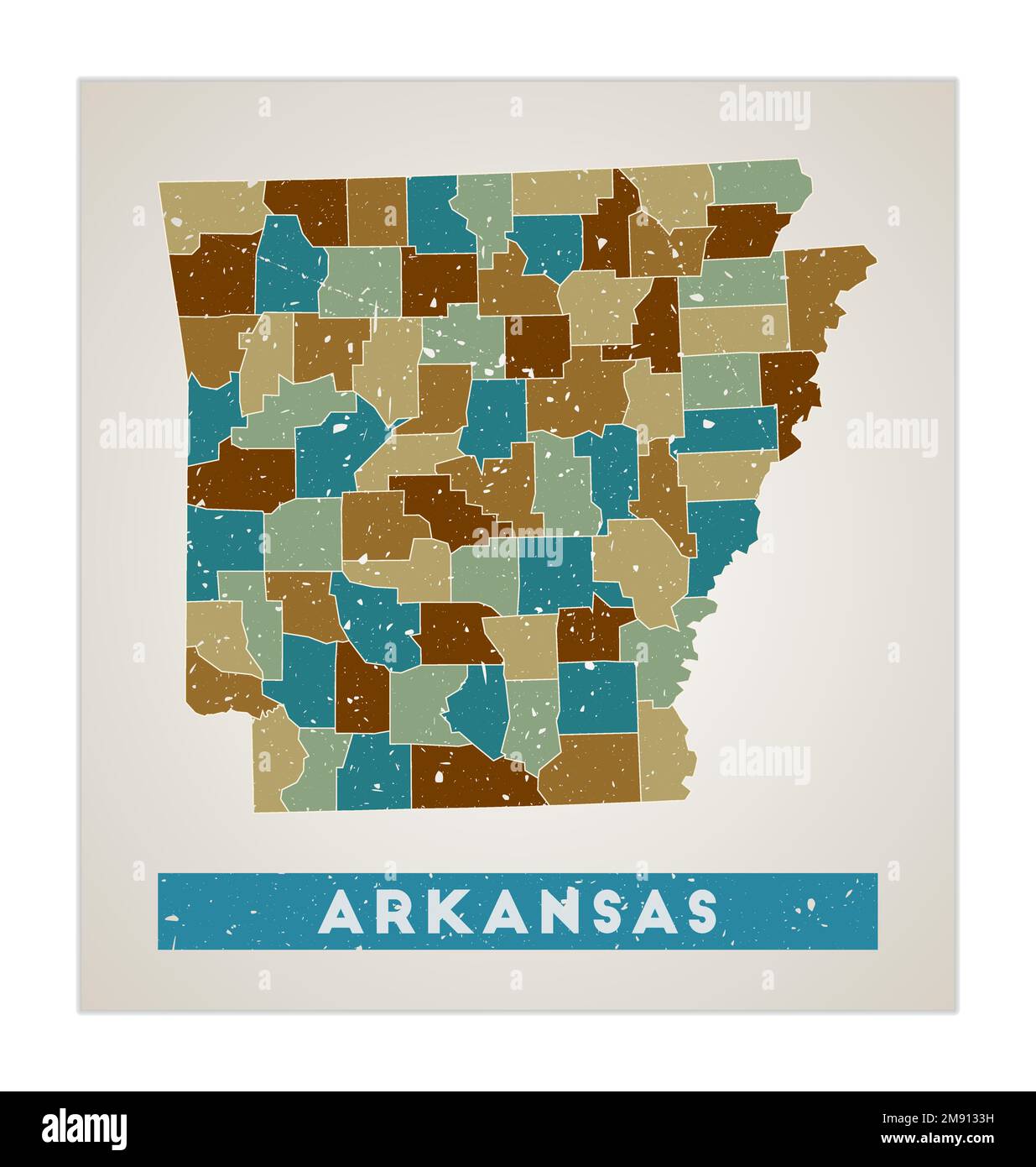 Old map of arkansas Stock Vector Images - Alamy