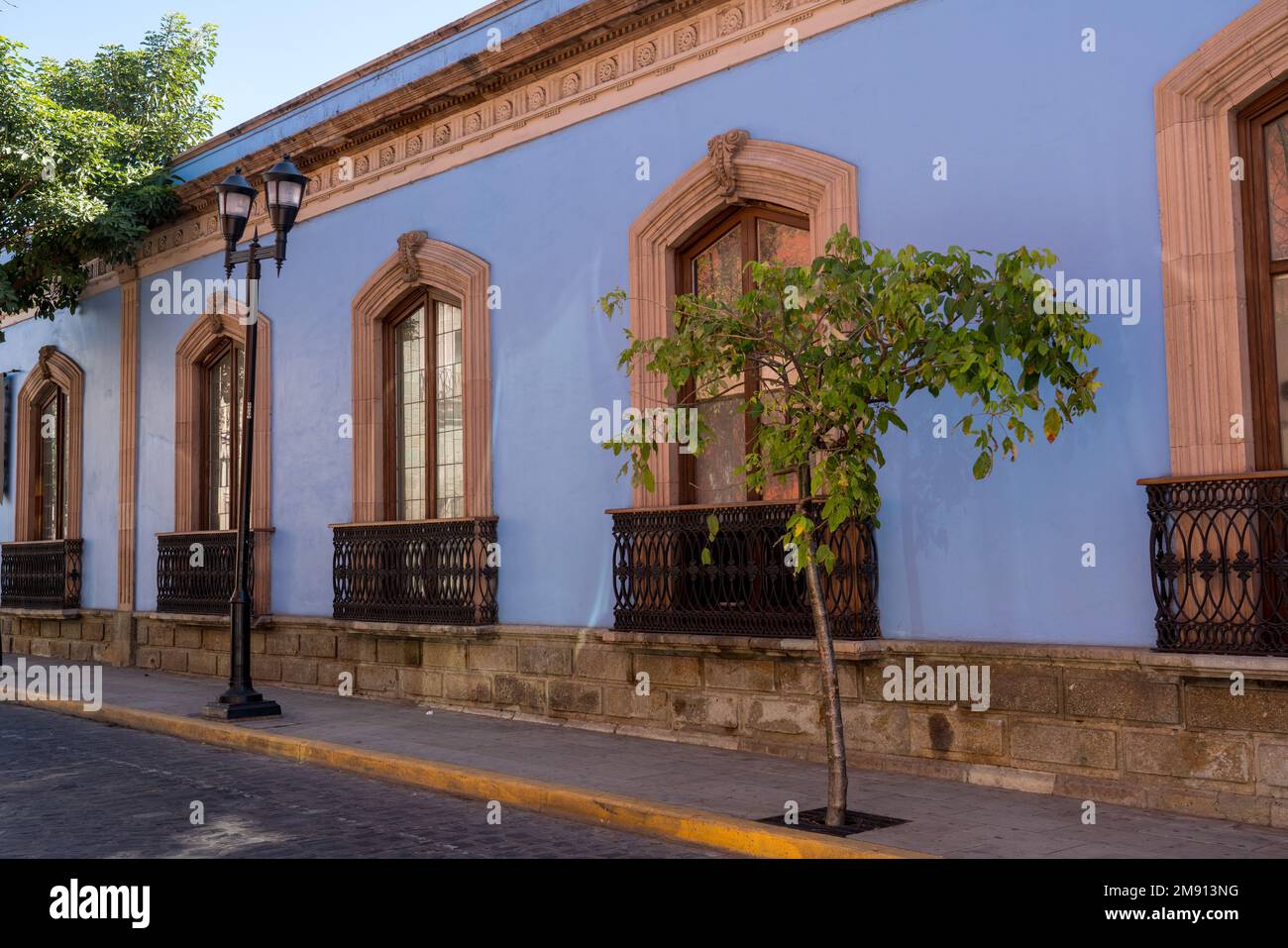 Colorful historical building from the Spanish colonial era in the ...