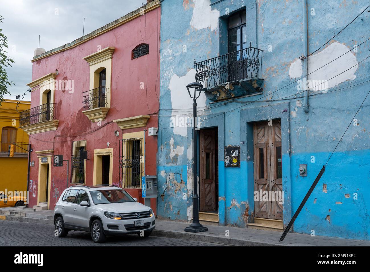 Colorful historical buildings from the Spanish colonial era in the ...