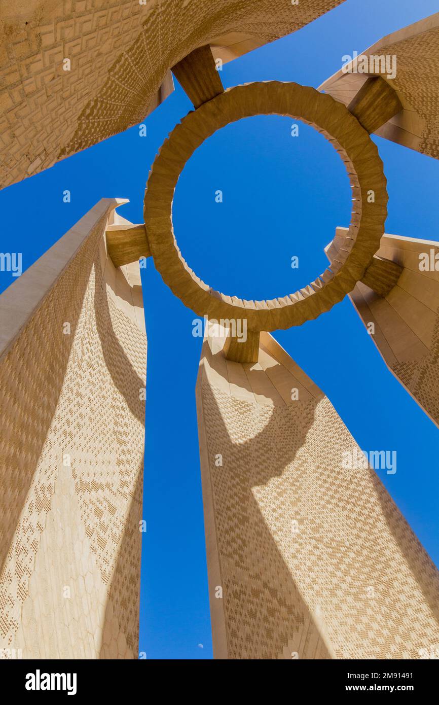 ASWAN, EGYPT - FEB 13, 2019: Monument to Arab-Soviet Friendship at ...