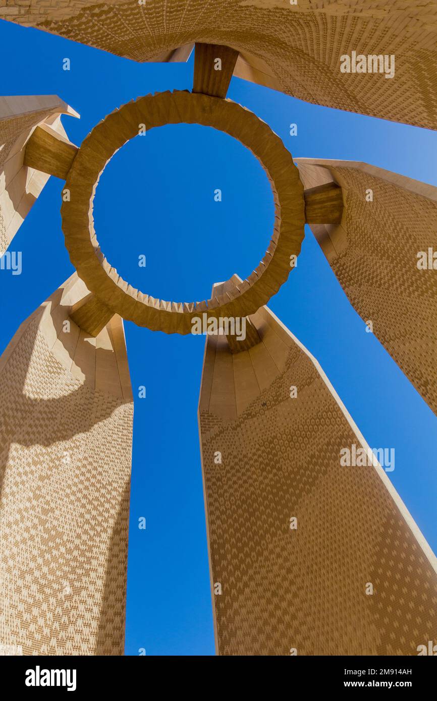 ASWAN, EGYPT - FEB 13, 2019: Monument to Arab-Soviet Friendship at ...