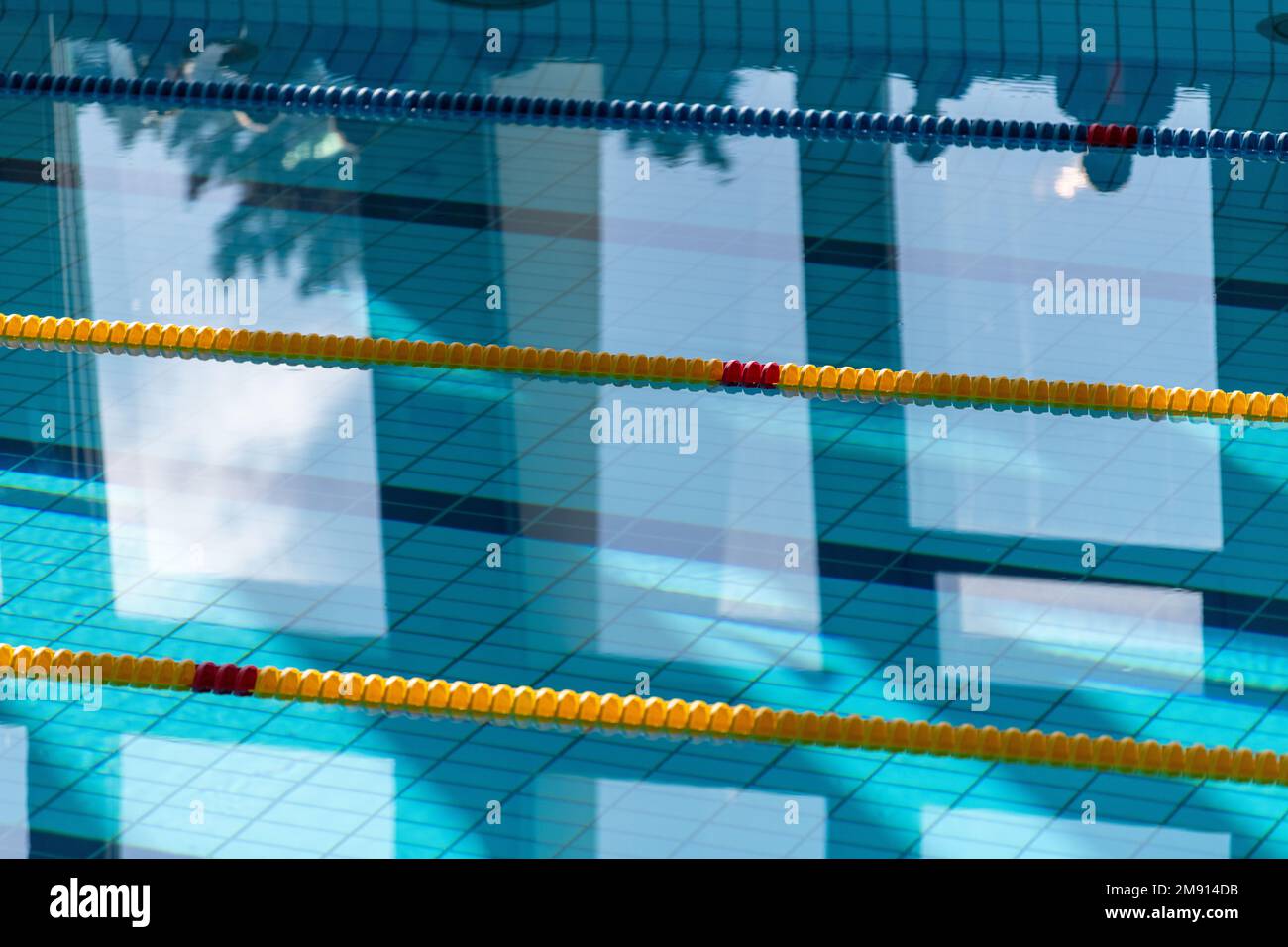 Lines in a swimming pool basin Stock Photo - Alamy