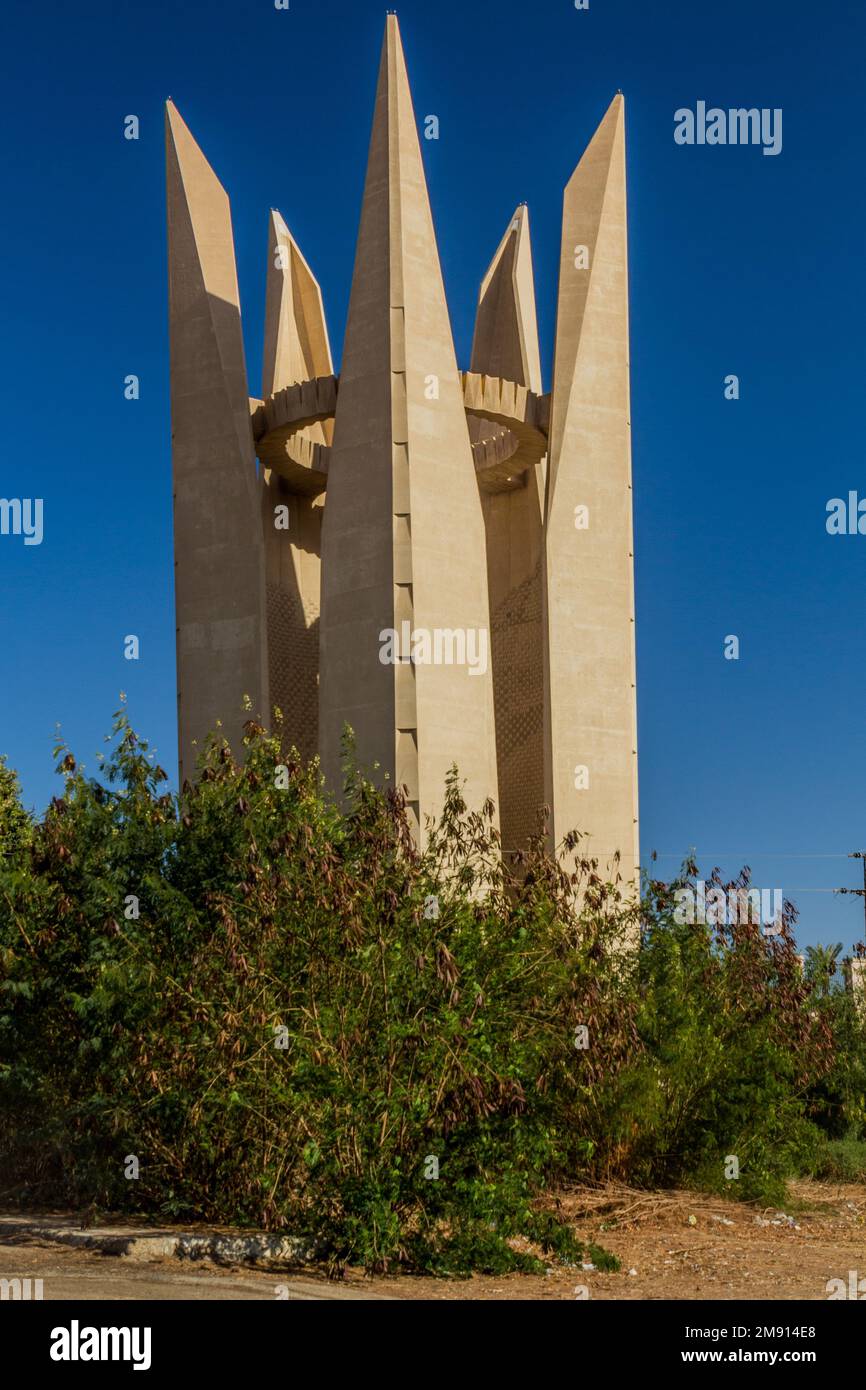Monument to Arab-Soviet Friendship at Aswan High Dam, Egypt Stock Photo ...