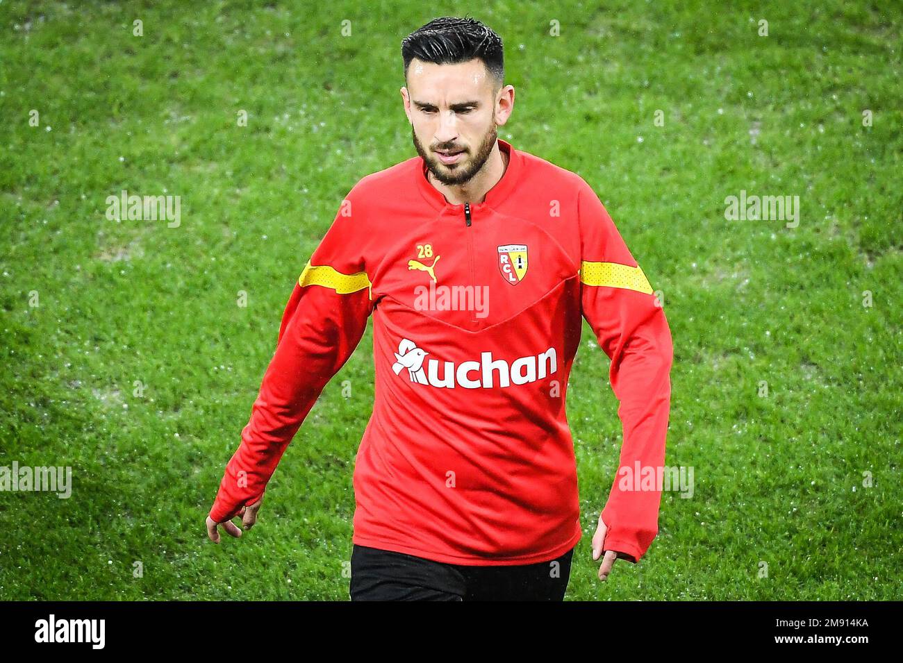 Adrien THOMASSON of Lens during the French championship Ligue 1 ...