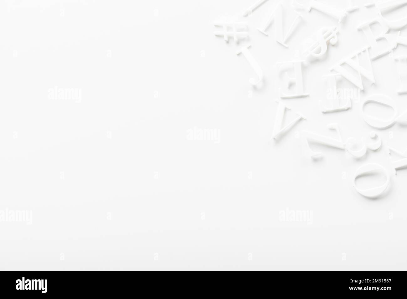 A closeup shot of hite letter board letters on a white background Stock ...