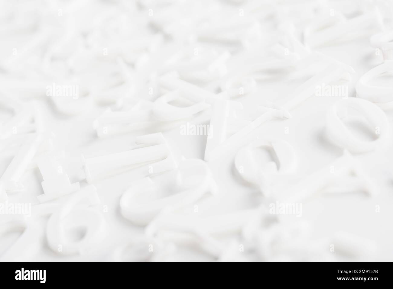 A closeup shot of hite letter board letters on a white background Stock ...