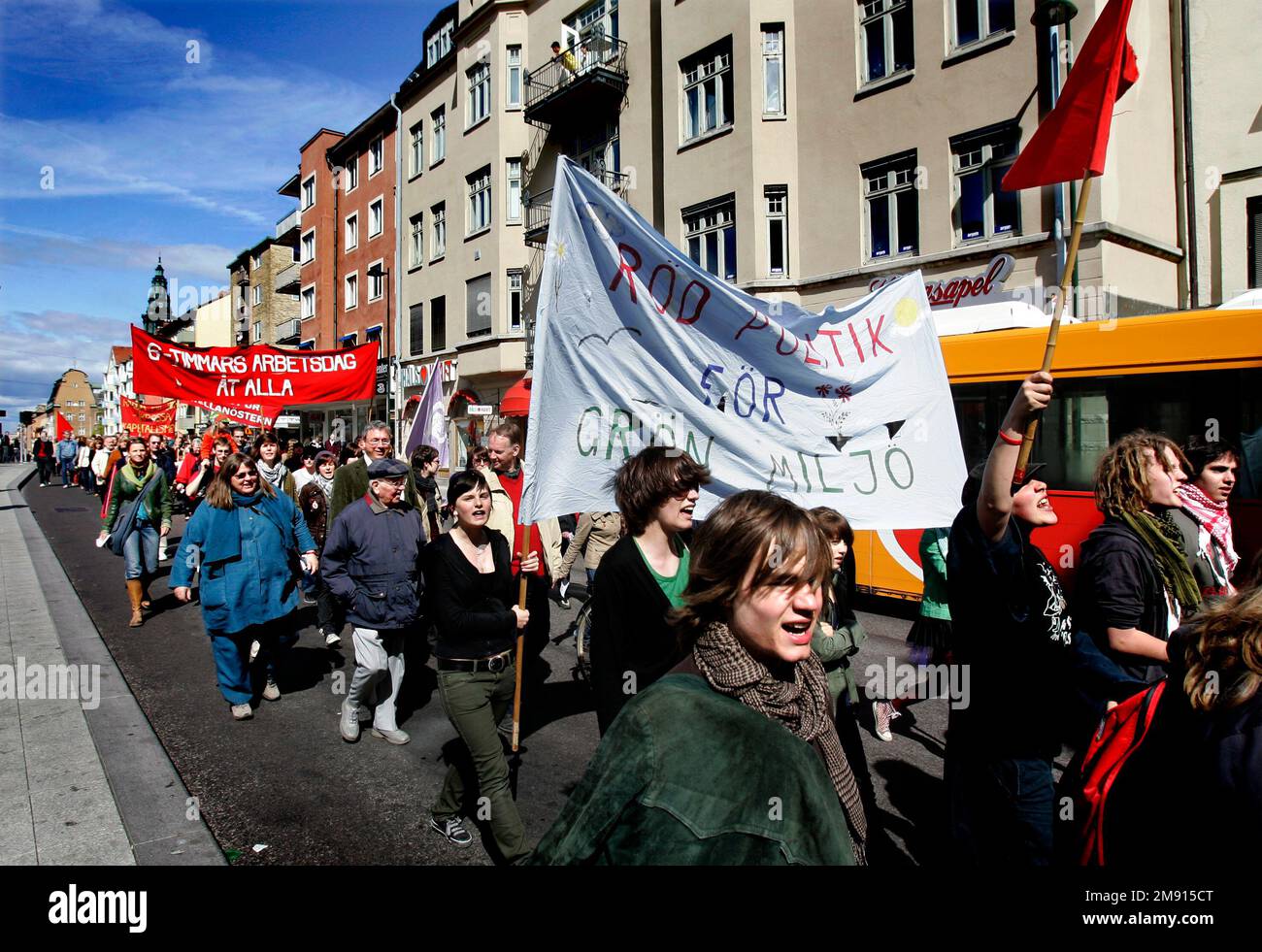 The Left Party's demonstration during International Workers Day through ...