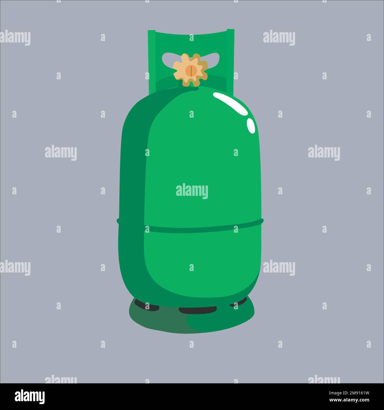 A realistic cylinder with gas on transparent background. Vector EPS10 ...