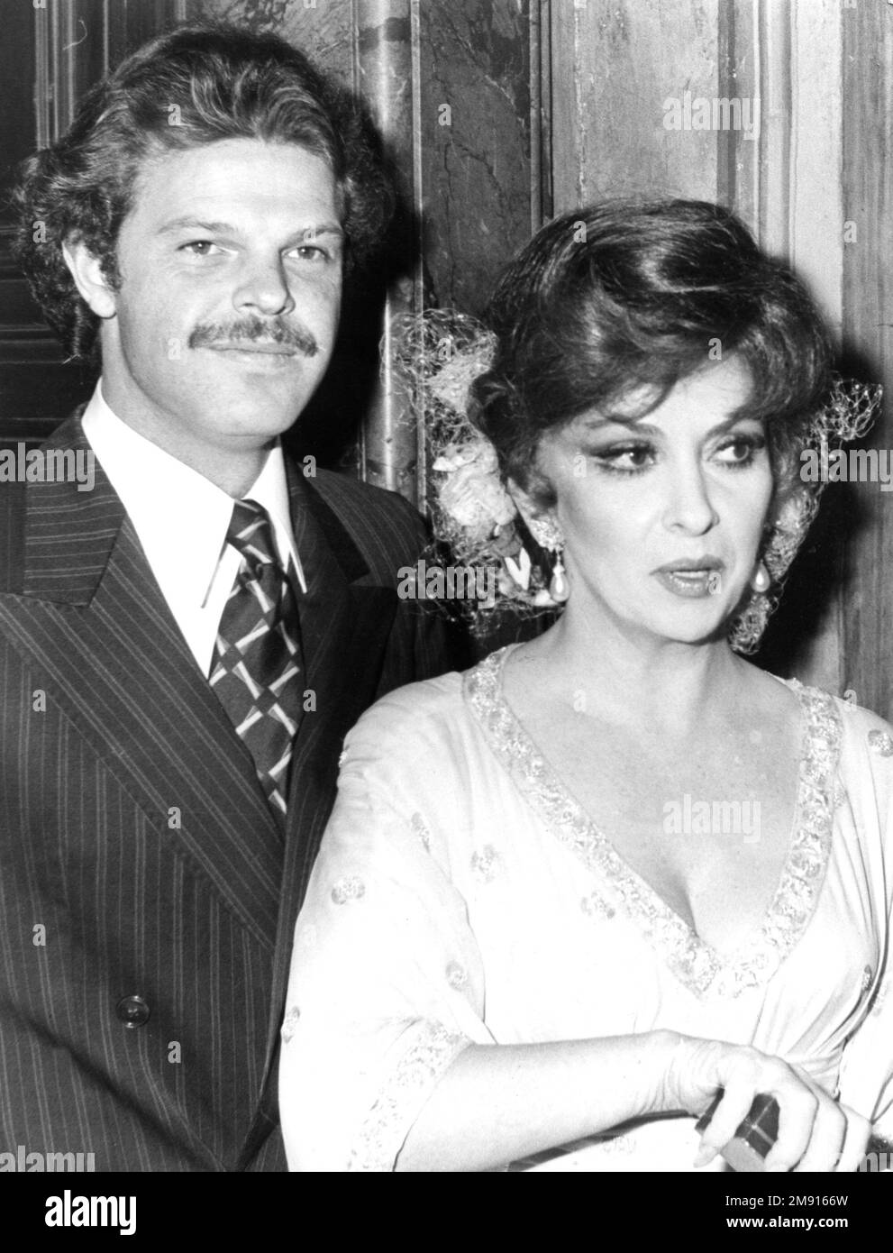 GINA LOLLOBRIGIDA CON EGON VON FURSTENBERG Editorial Usage Only Stock ...