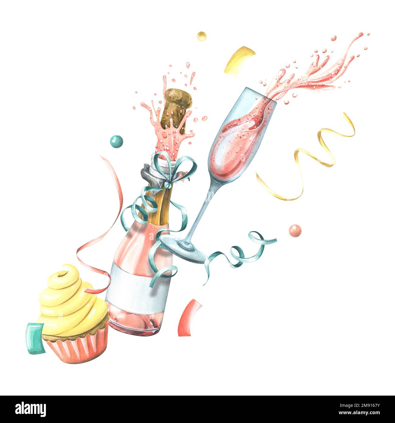 Happy Birthday Pink Champagne