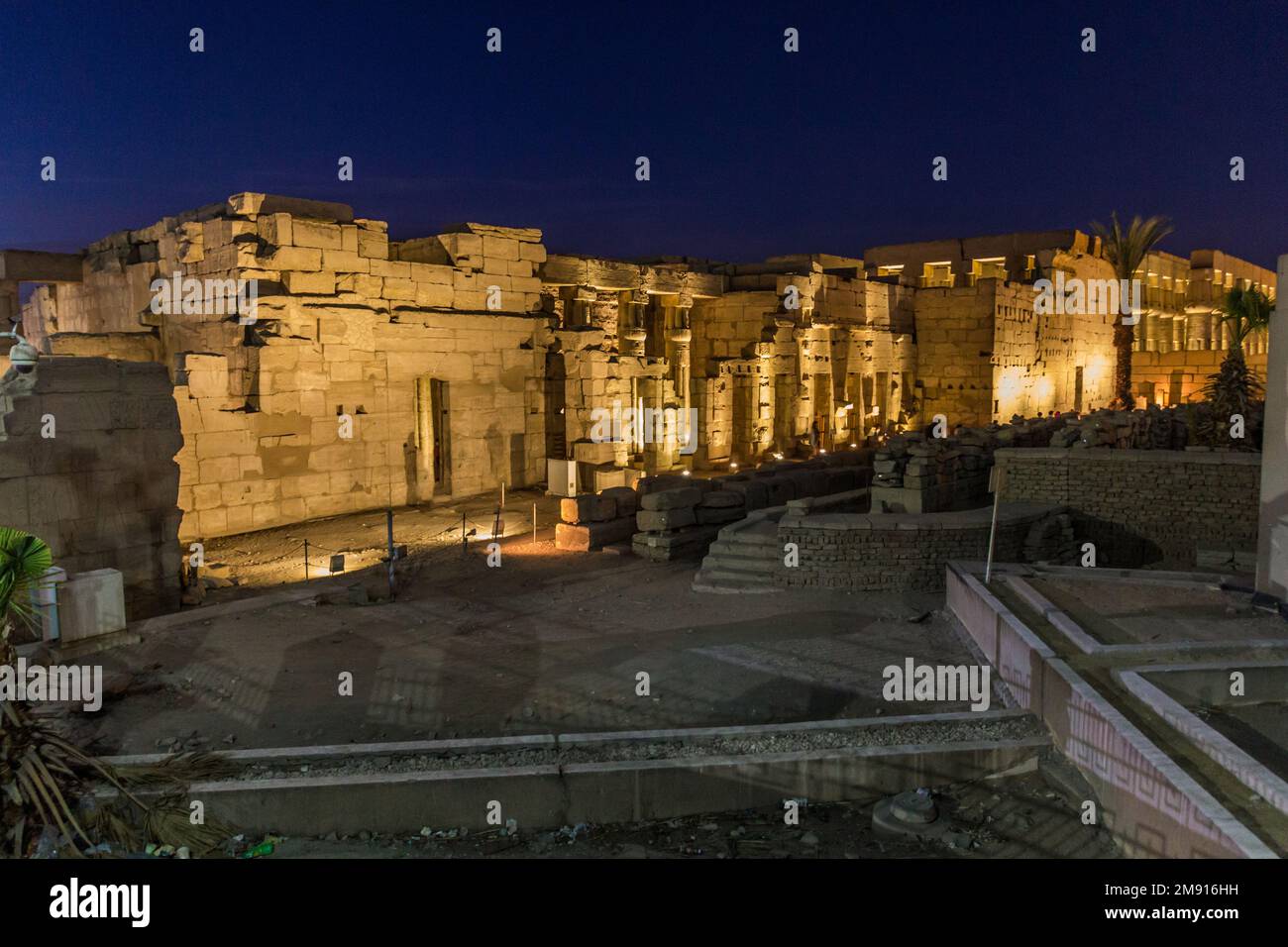 Evening view of Luxor temple, Egypt Stock Photo - Alamy
