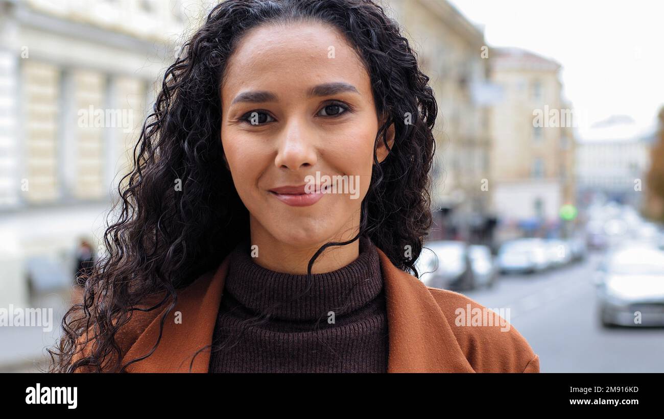 Female portrait face person latin woman young hispanic girl brunette ...
