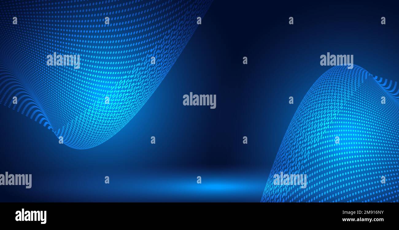 illustration background technology blue vector image Stock Vector Image ...