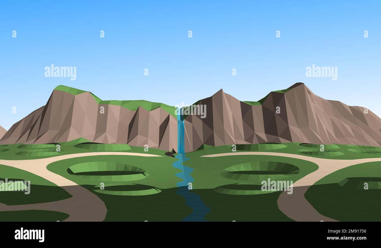 Beautiful country park in Stock Vector Images - Alamy