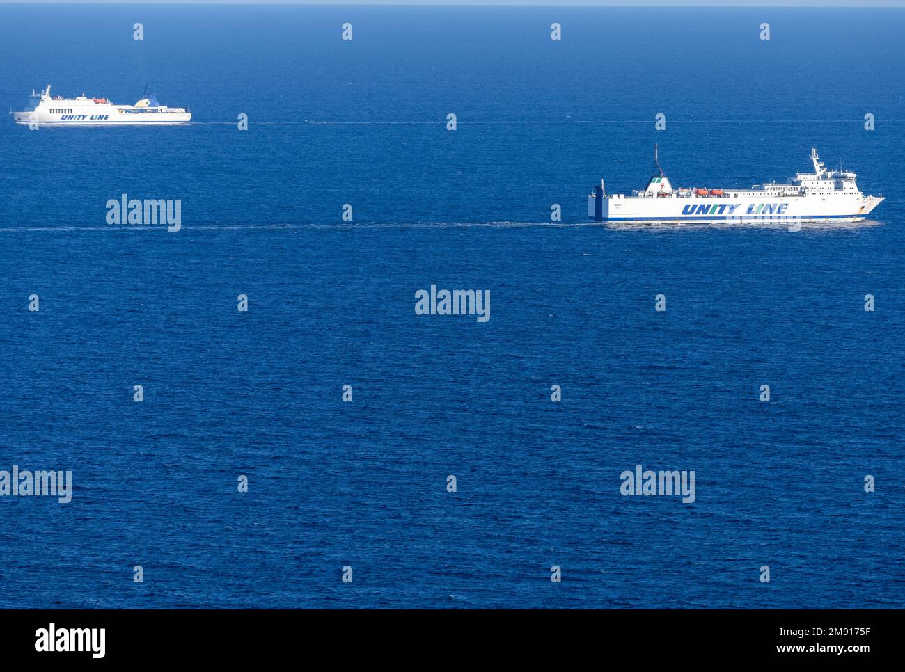 Sassnitz, Germany. 16th Jan, 2023. Ferries are underway on the Baltic ...