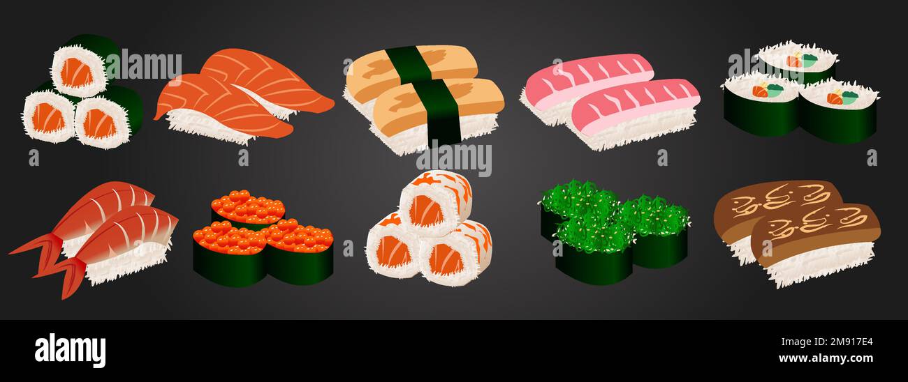 Delicious japanese dish vegetable Stock Vector Images - Alamy