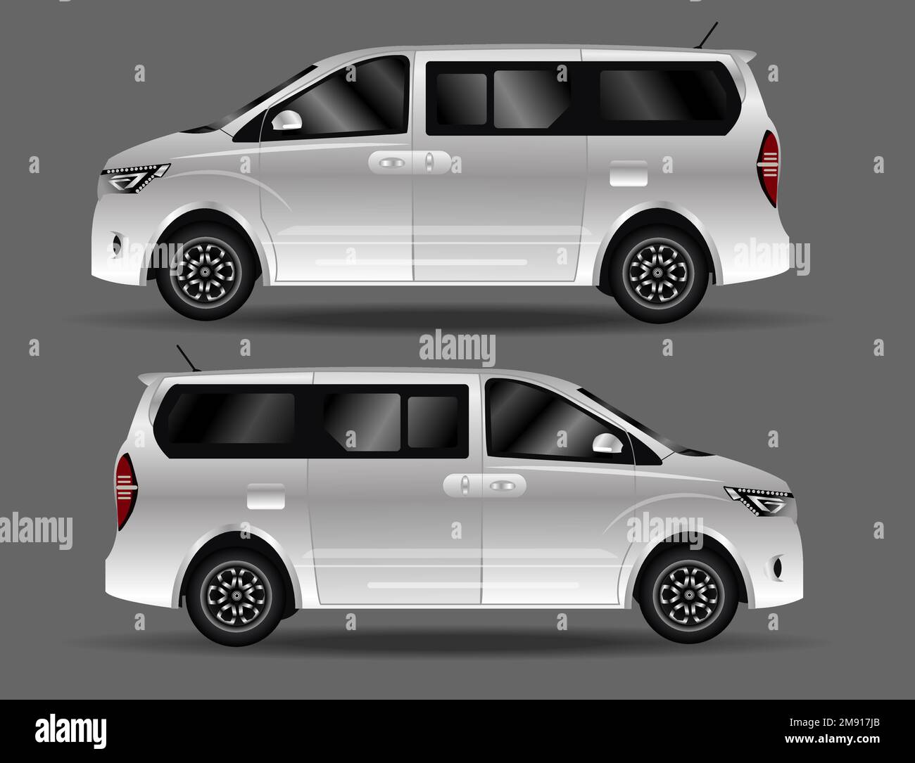 Van, minibus, taxi isolate on the background. Ready to apply to your ...