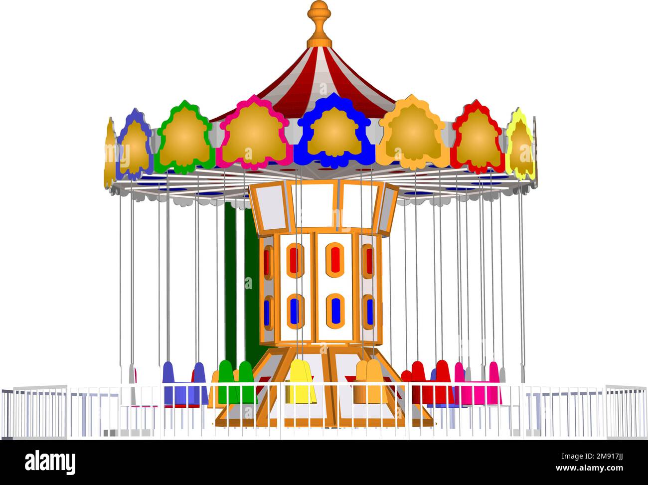 Amusement Park Circus Carnival Festival Fun Fair with Firework ...