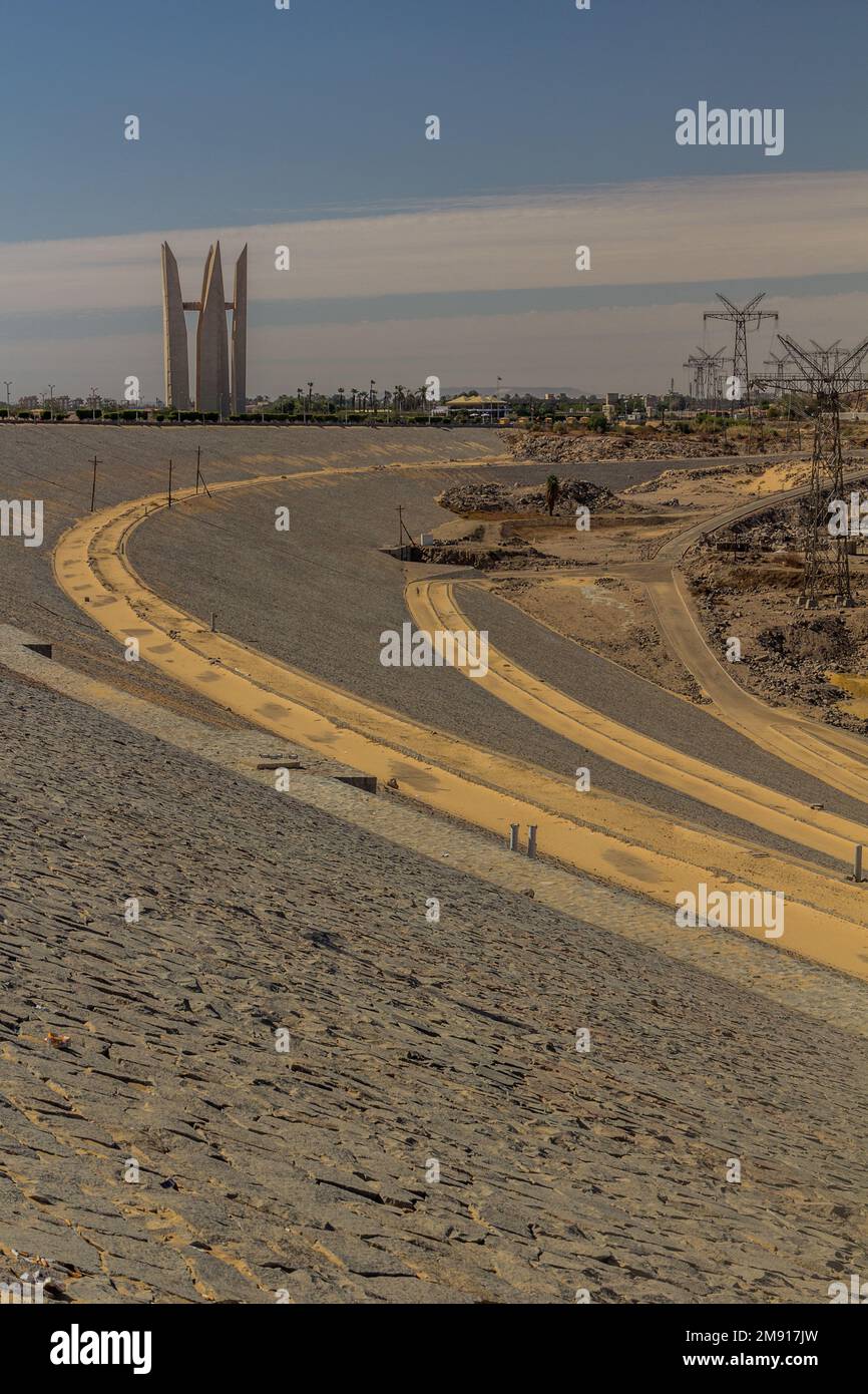 View of Aswan High Dam, Egypt Stock Photo - Alamy