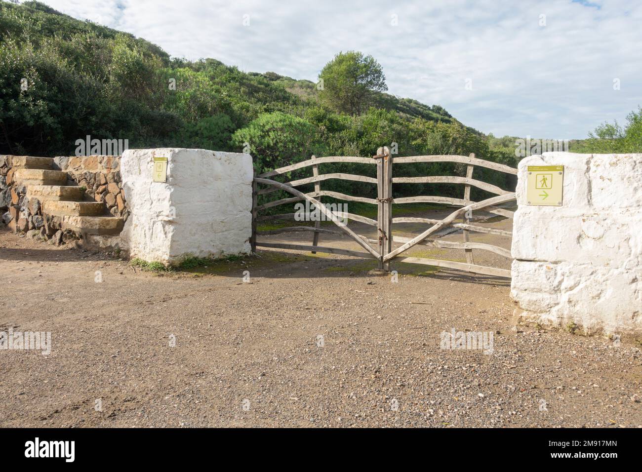 Minorcan wooden gate hi-res stock photography and images - Alamy