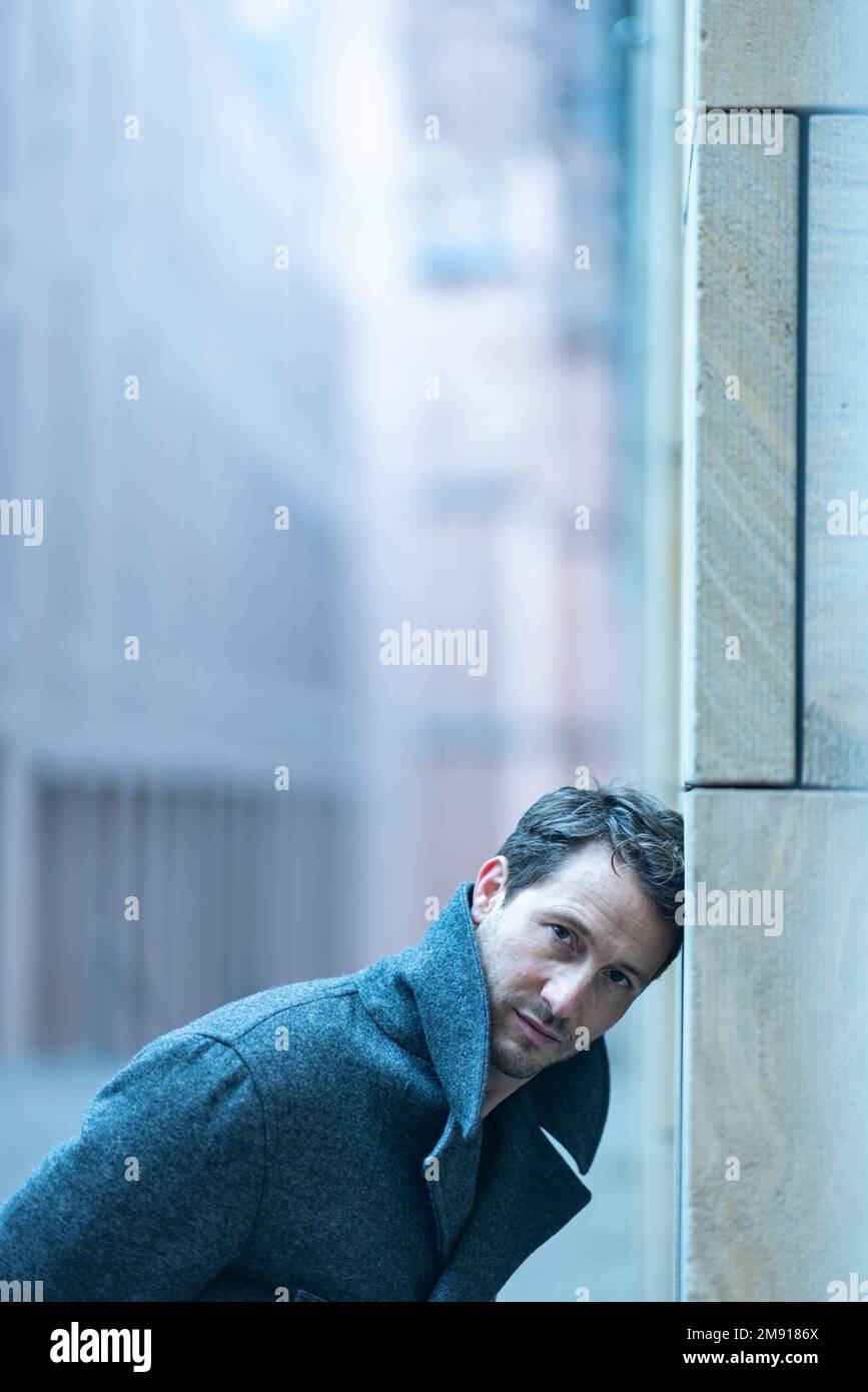 PRODUCTION - 16 January 2023, Hessen, Frankfurt/Main: Actor David Rott ...