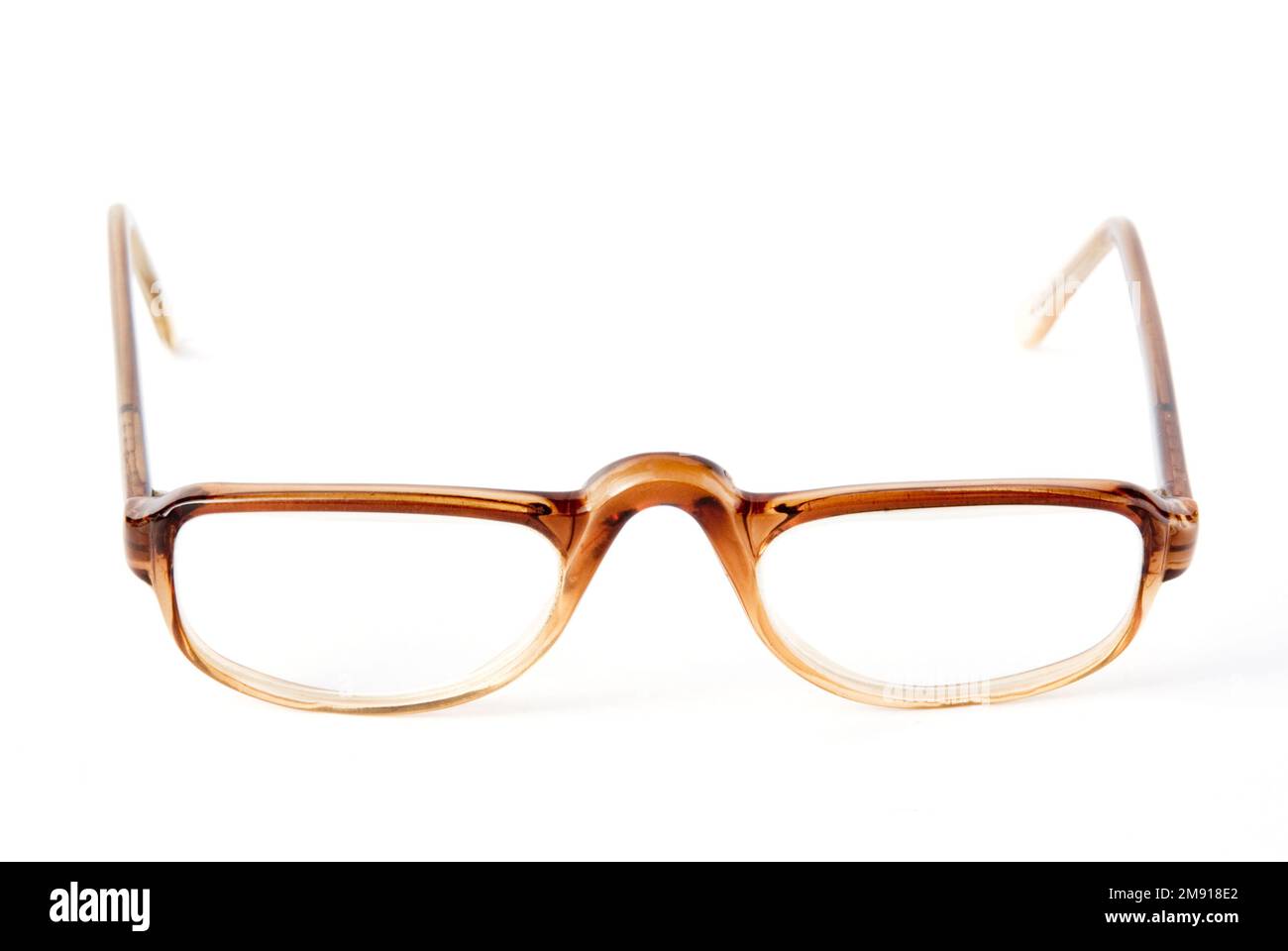 Old eyeglasses isolated on the white background Stock Photo - Alamy