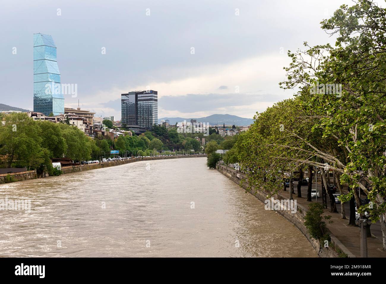 Tbilisi downtown tbilisi mtkvari river hi-res stock photography and ...