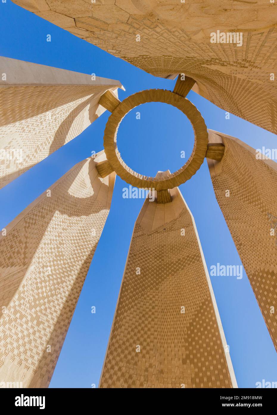 ASWAN, EGYPT - FEB 13, 2019: Monument to Arab-Soviet Friendship at ...