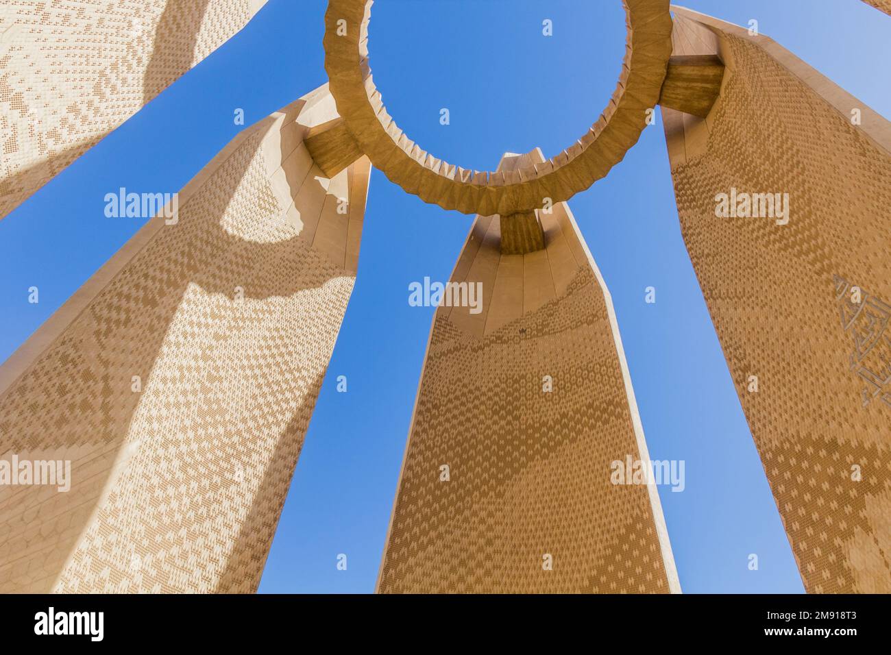 ASWAN, EGYPT - FEB 13, 2019: Monument to Arab-Soviet Friendship at ...