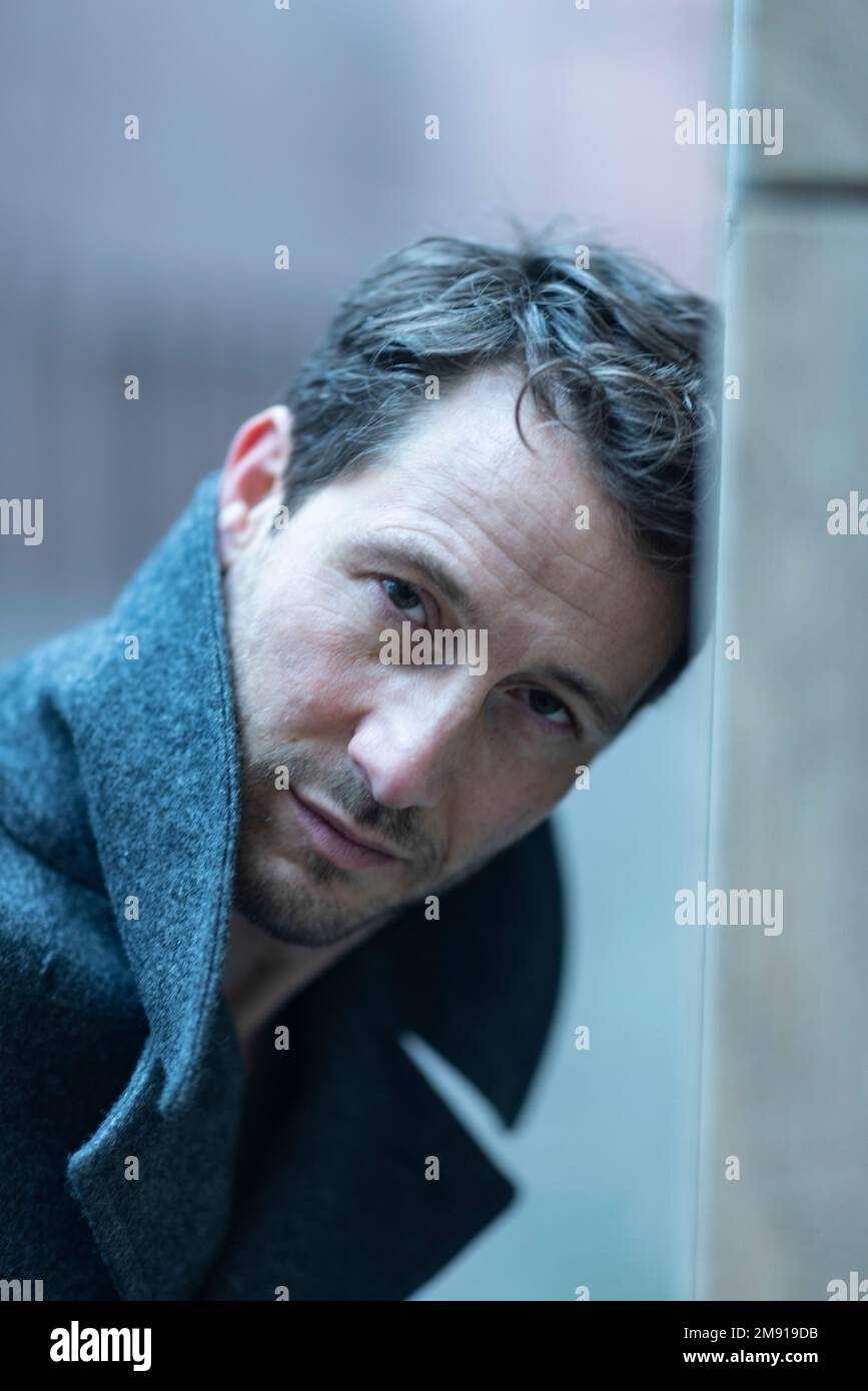 PRODUCTION - 16 January 2023, Hessen, Frankfurt/Main: Actor David Rott ...