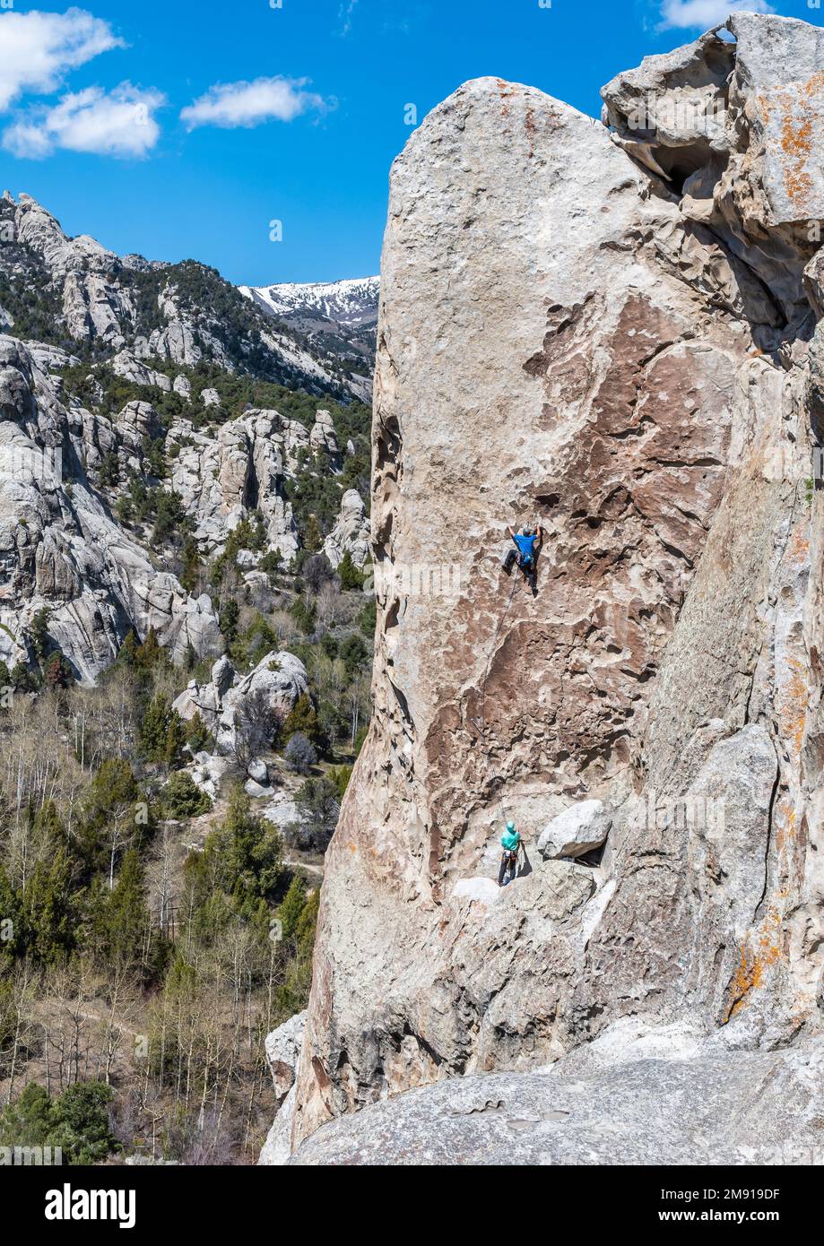 Matt Ottaway climbing a route called Tribal Boundaries 5.10 at the City ...