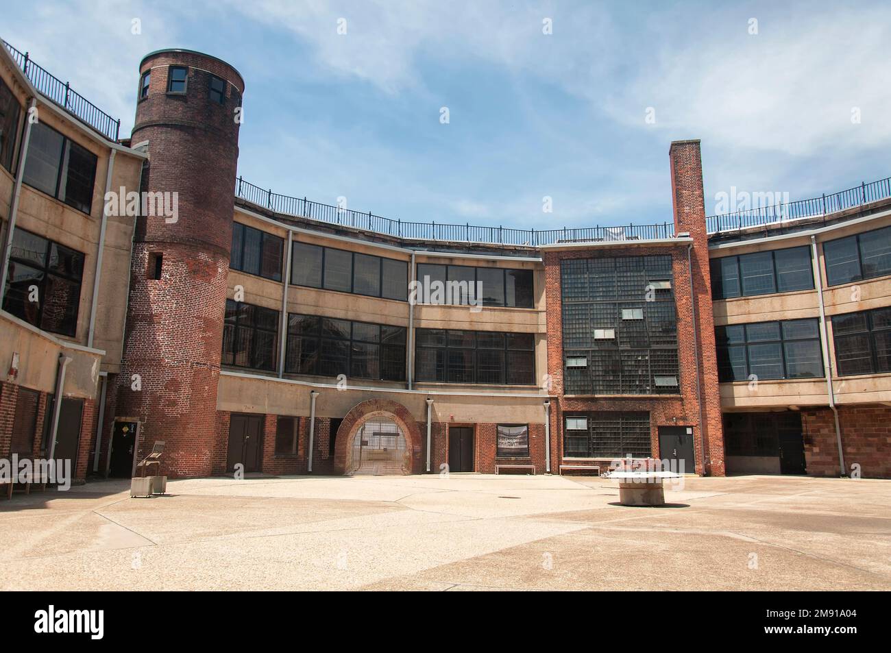 The interior courtyard of Castle Williams on Governors island national ...