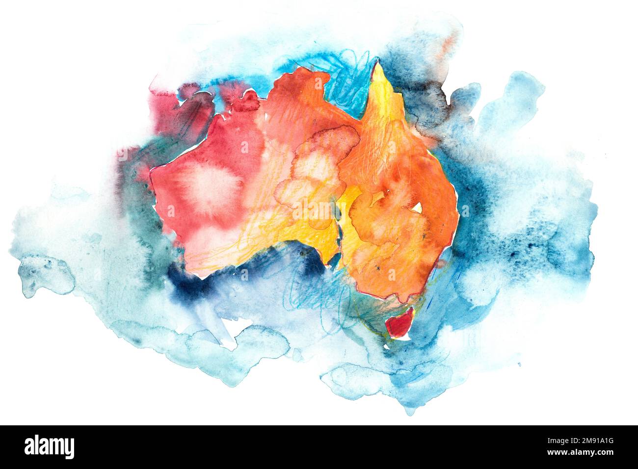 Watercolour Map Tumblr Watercolour Map Of New Zealand" Art Board Print