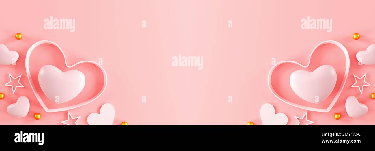 Happy valentines day background. Abstract background minimal style for ...