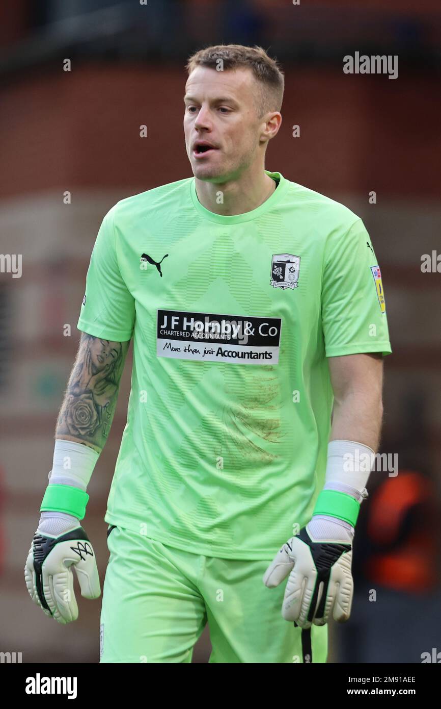 Paul Farman of Barrow during League Two soccer match between Leyton ...