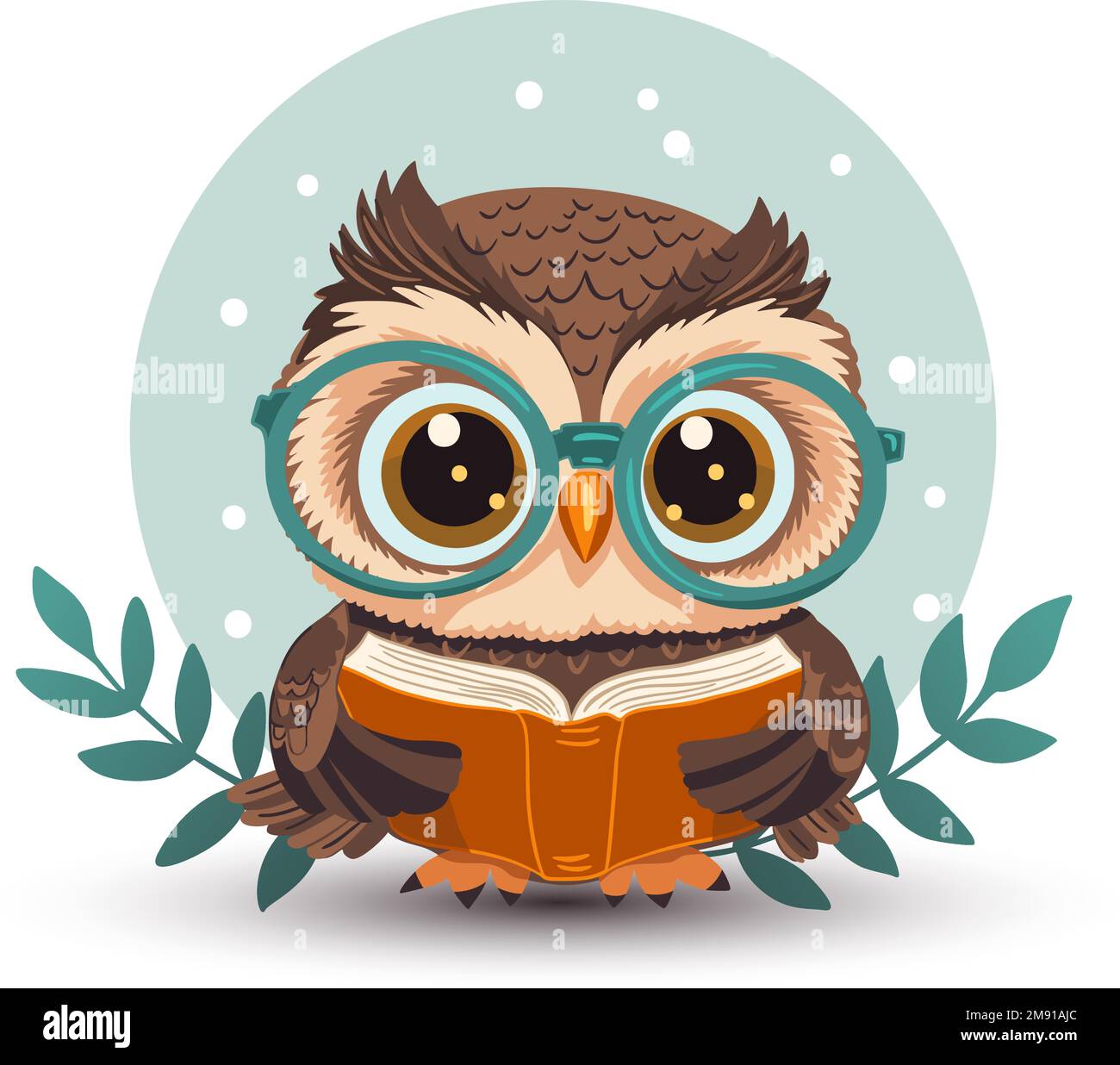 Reading Owl Clipart