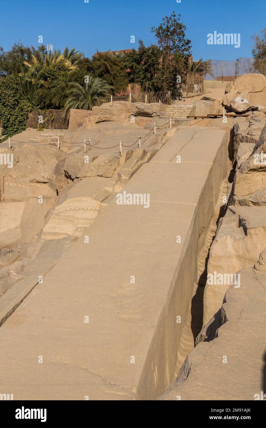 Obelisk the unfinished in aswan hi-res stock photography and images - Alamy