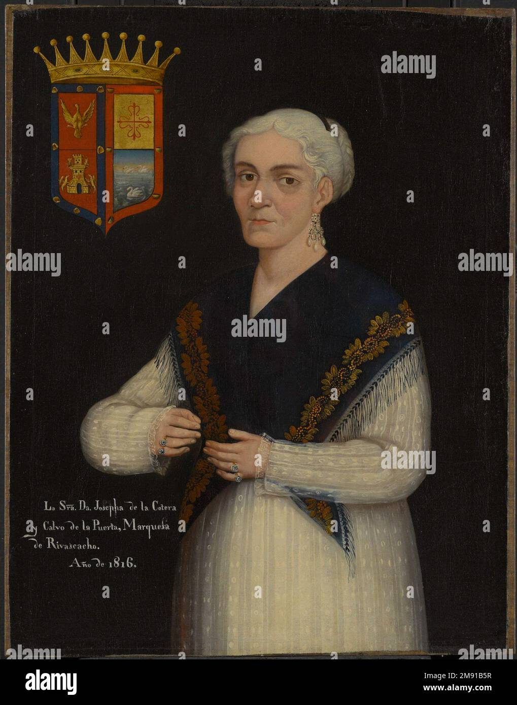 Doña Josefa de la Cotera y Calvo de la Puerta, Marquesa of Rivas Cacho ...